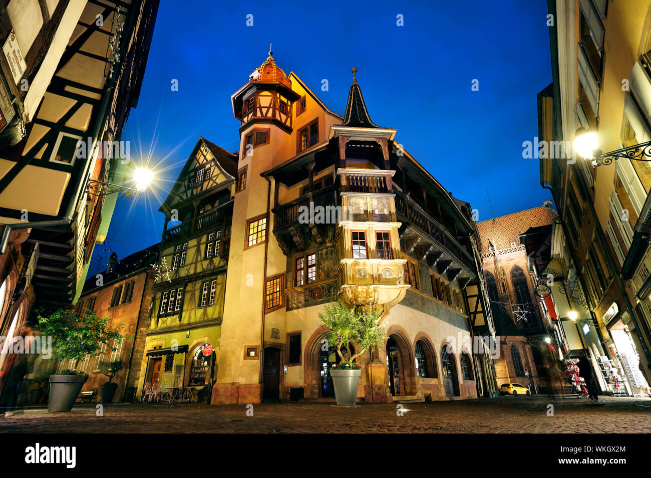 Europe, France, Alsace, Colmar, the Pfister House in the old city at ...