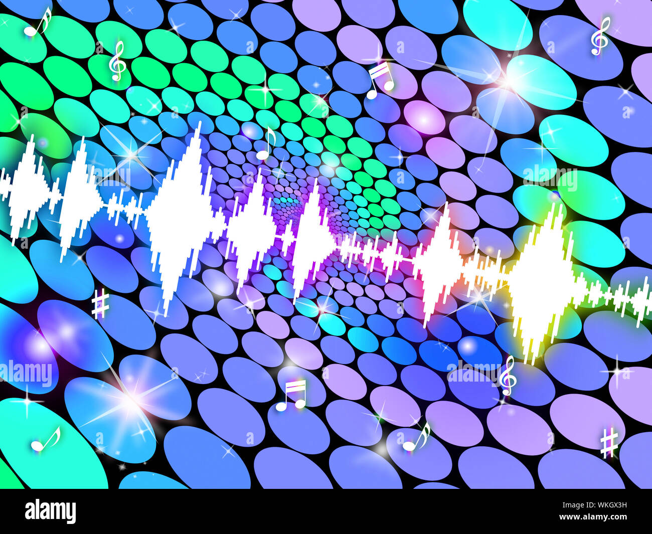 Sound Wave Representing Graph Background And Soundwave Stock Photo - Alamy