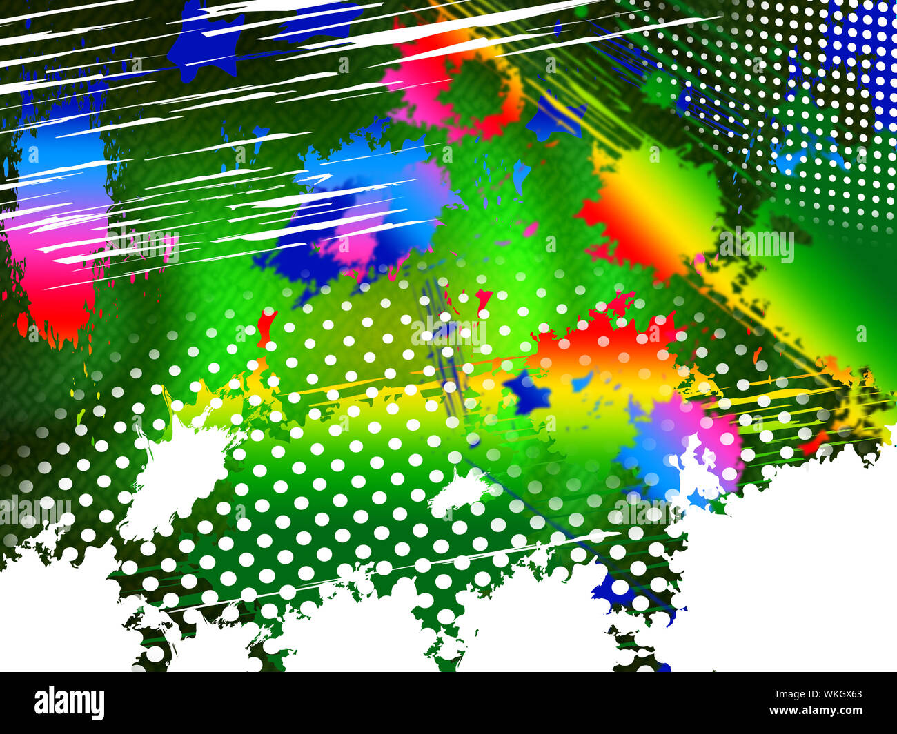 Color Splash Showing Paint Colors And Colours Stock Photo - Alamy