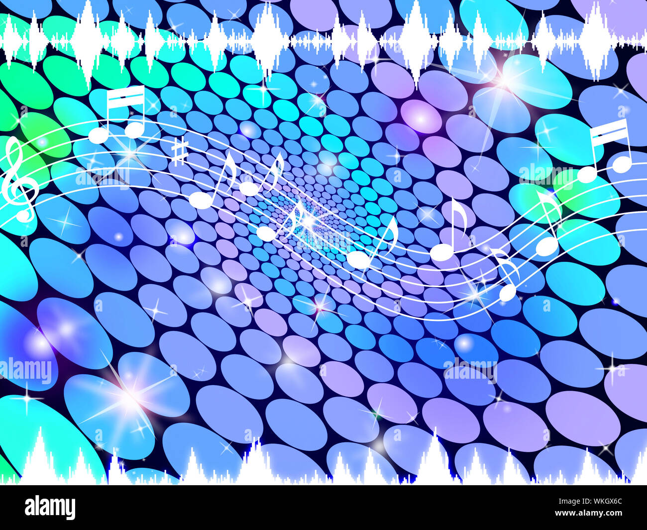 Sound Wave Representing Soundtrack Soundwave And Amplifier Stock Photo ...