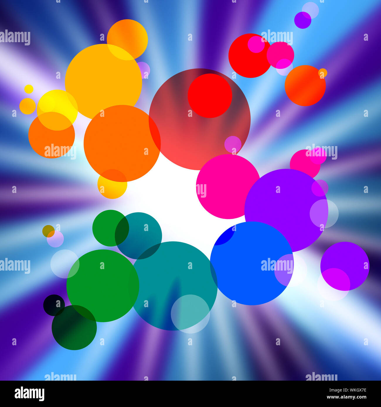 Sun Rays Representing Light Abstract And Sunburst Stock Photo - Alamy