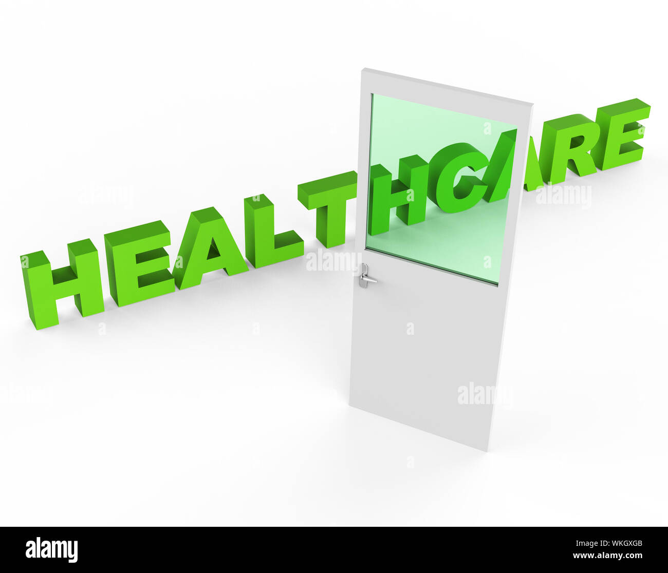 Healthcare Door Representing Examination Doorway And Healthy Stock ...