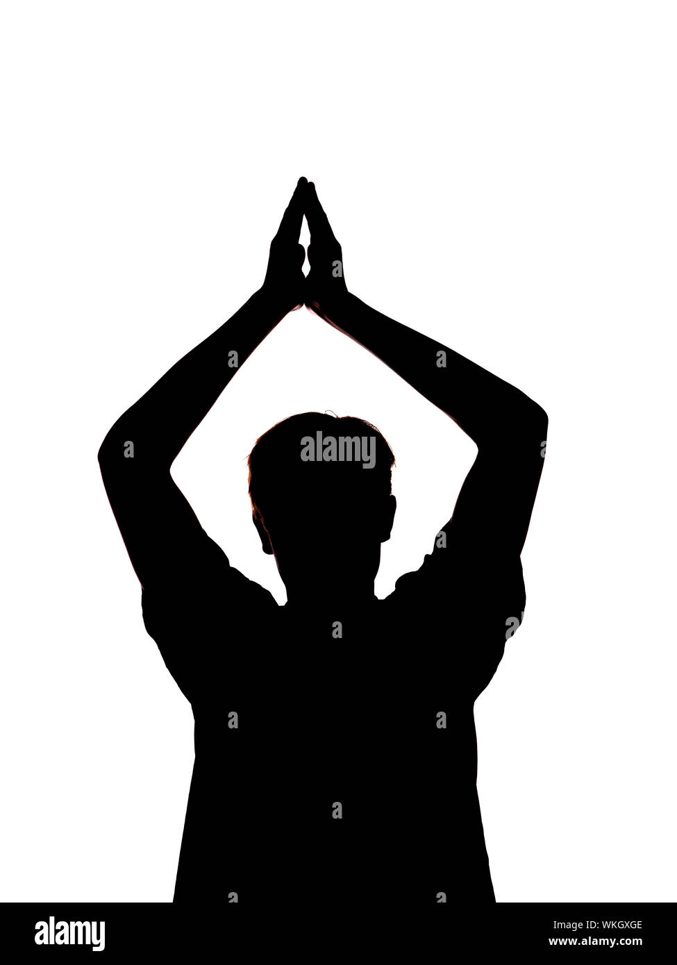 silhouette of a boy clapping his hands Stock Photo - Alamy