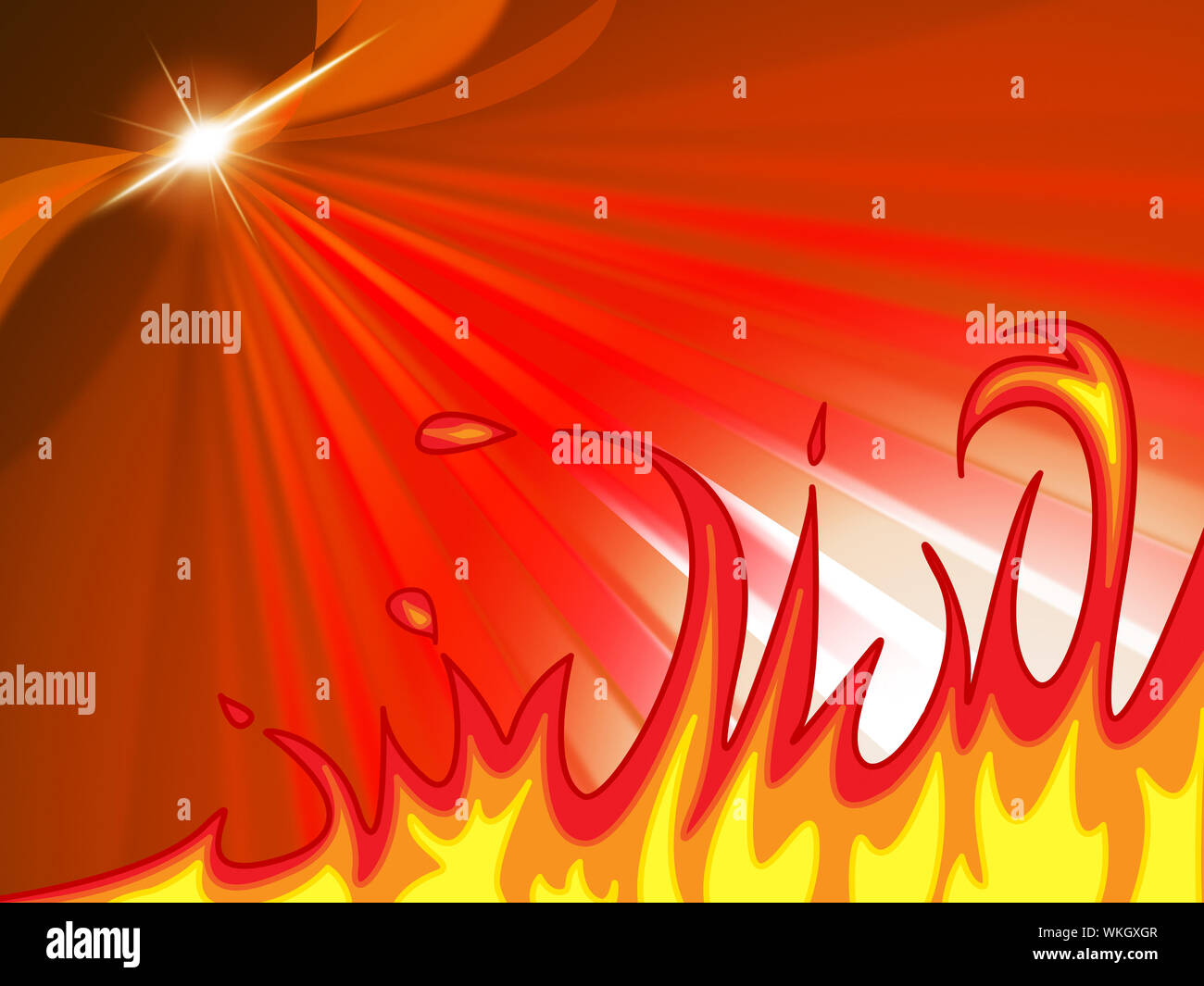 Sun Rays Indicating Beam Blaze And Blazing Stock Photo - Alamy