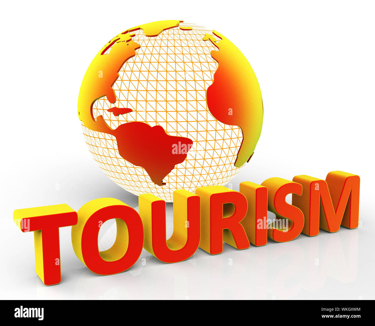Global Tourism Showing Destinations Planet And Earth Stock Photo - Alamy