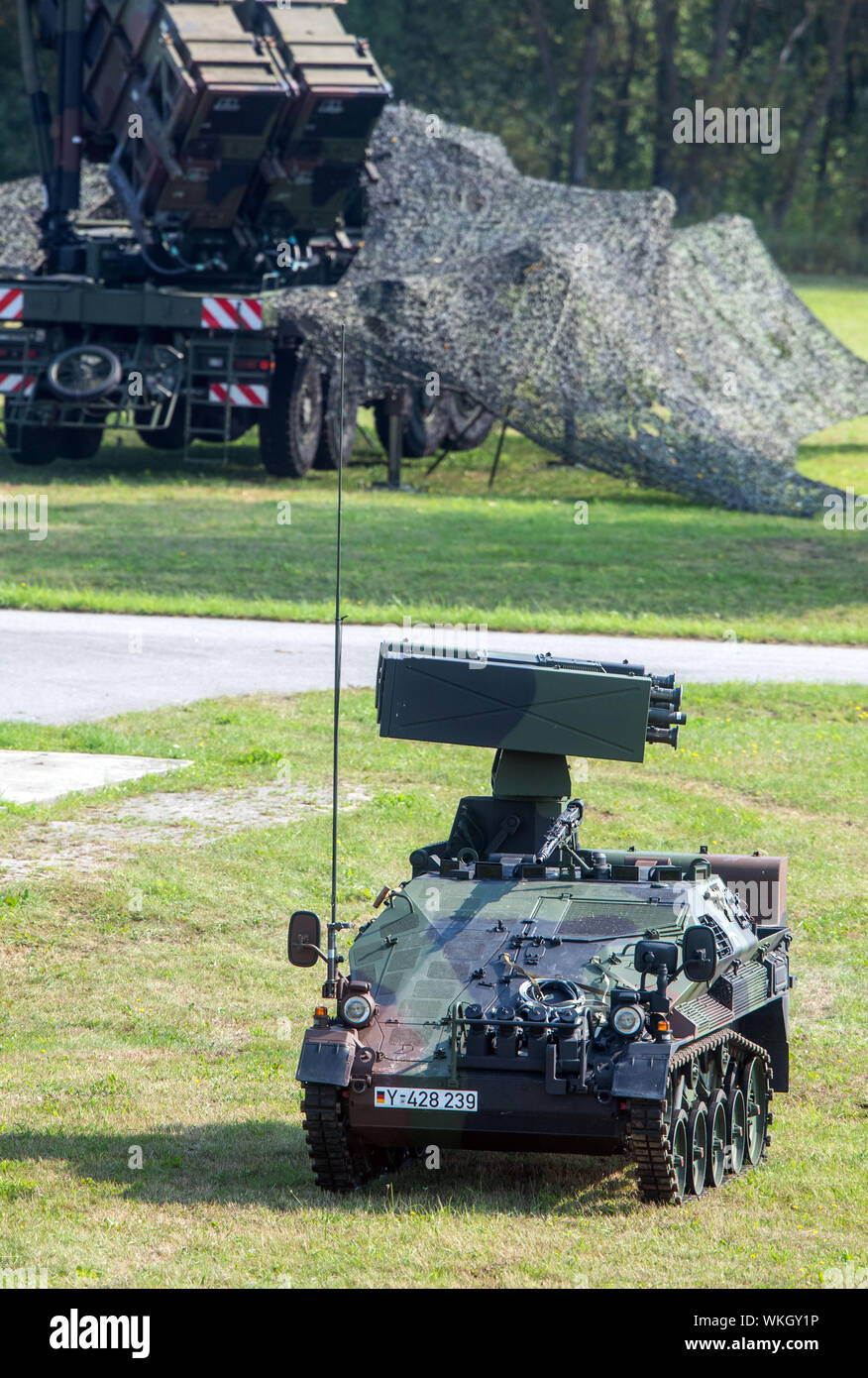 Cammin, Germany. 27th Aug, 2019. Soldiers of Air Defence Missile Group ...