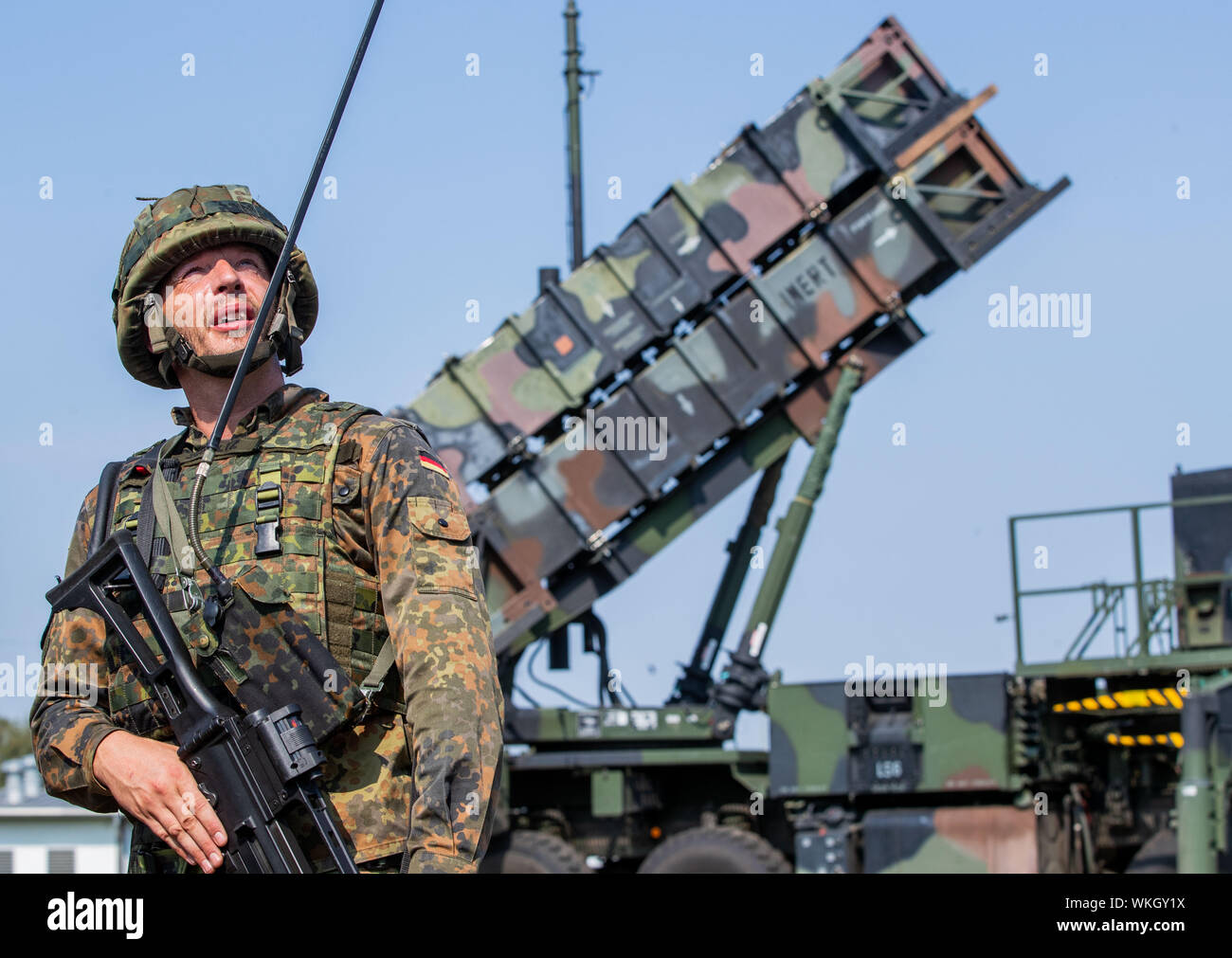 Cammin, Germany. 27th Aug, 2019. Soldiers of Air Defence Missile Group ...