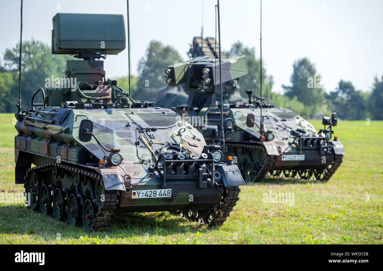 Cammin, Germany. 27th Aug, 2019. Soldiers of Air Defence Missile Group ...