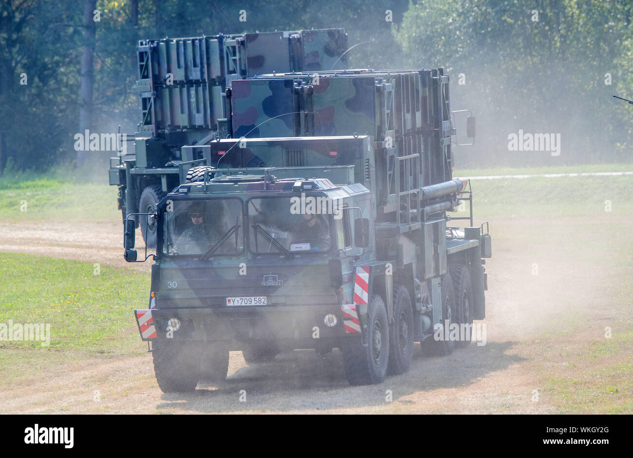 Cammin, Germany. 27th Aug, 2019. Soldiers of Air Defence Missile Group ...