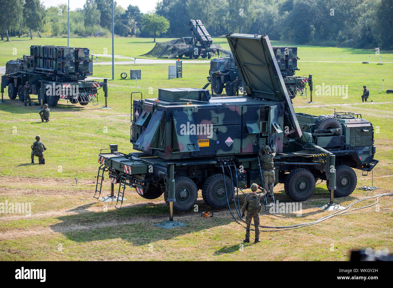 Cammin, Germany. 27th Aug, 2019. Soldiers of Air Defence Missile Group ...