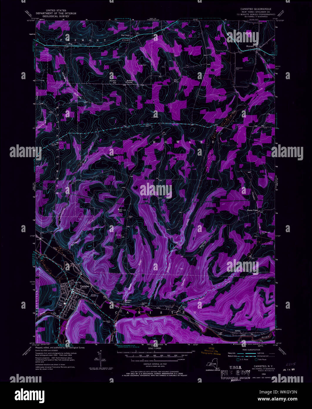 Map of canisteo hi-res stock photography and images - Alamy