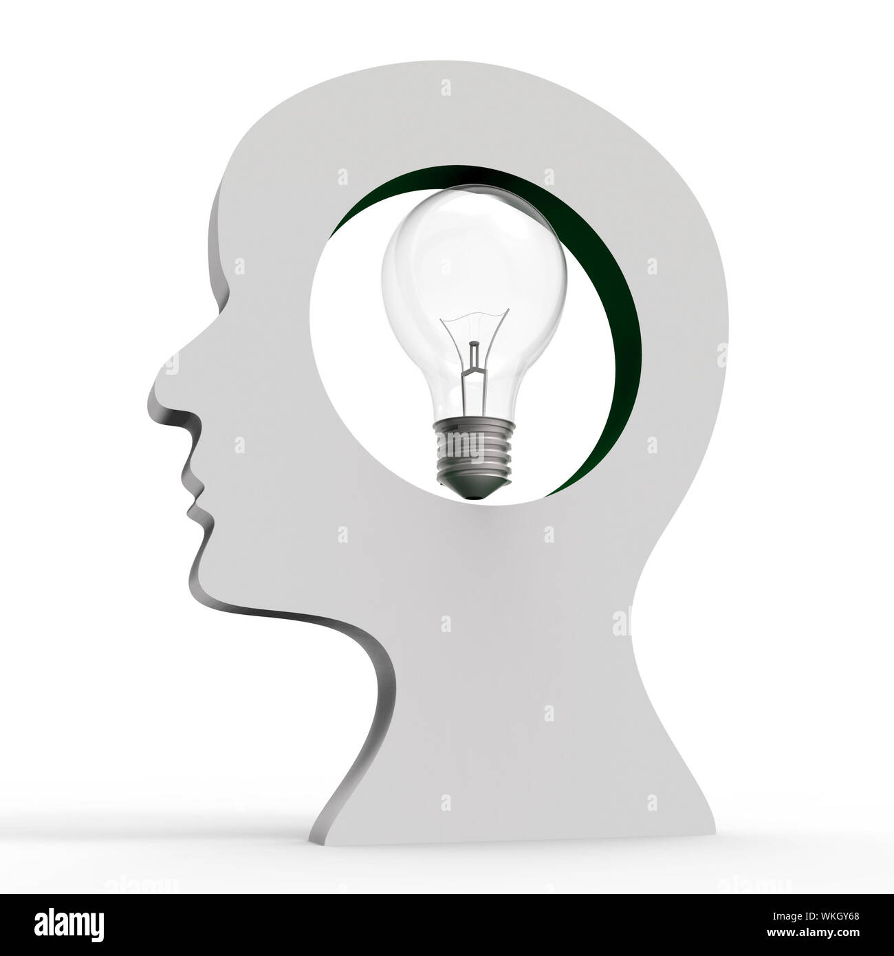 Light Bulb Representing Think About It And Innovation Reflecting Stock ...