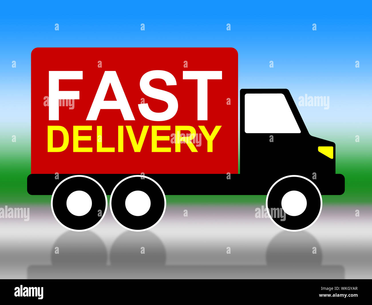 Fast Truck Representing High Speed And Transport Stock Photo - Alamy