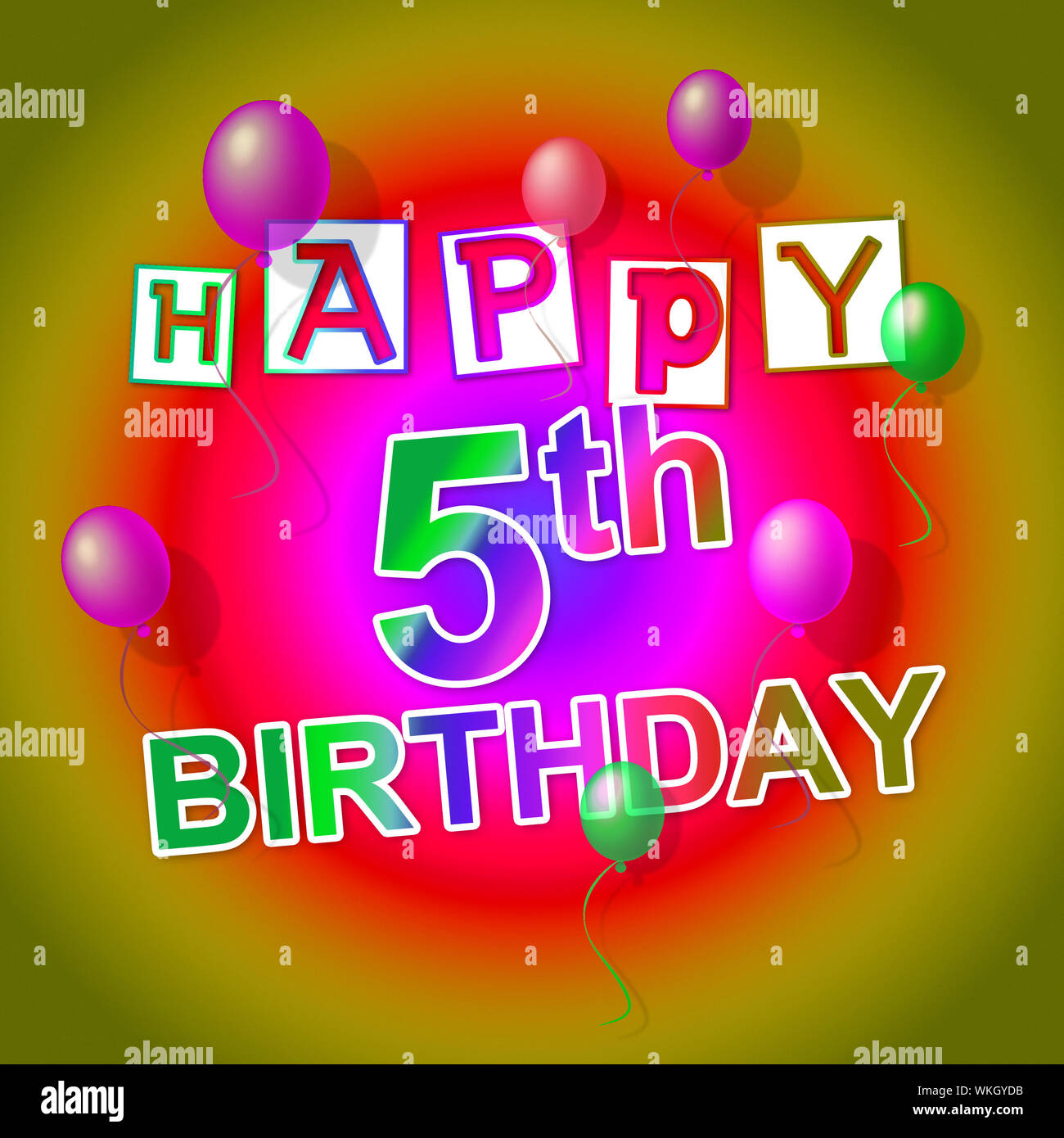 Happy Birthday Meaning Greetings Celebration And Congratulations Stock ...