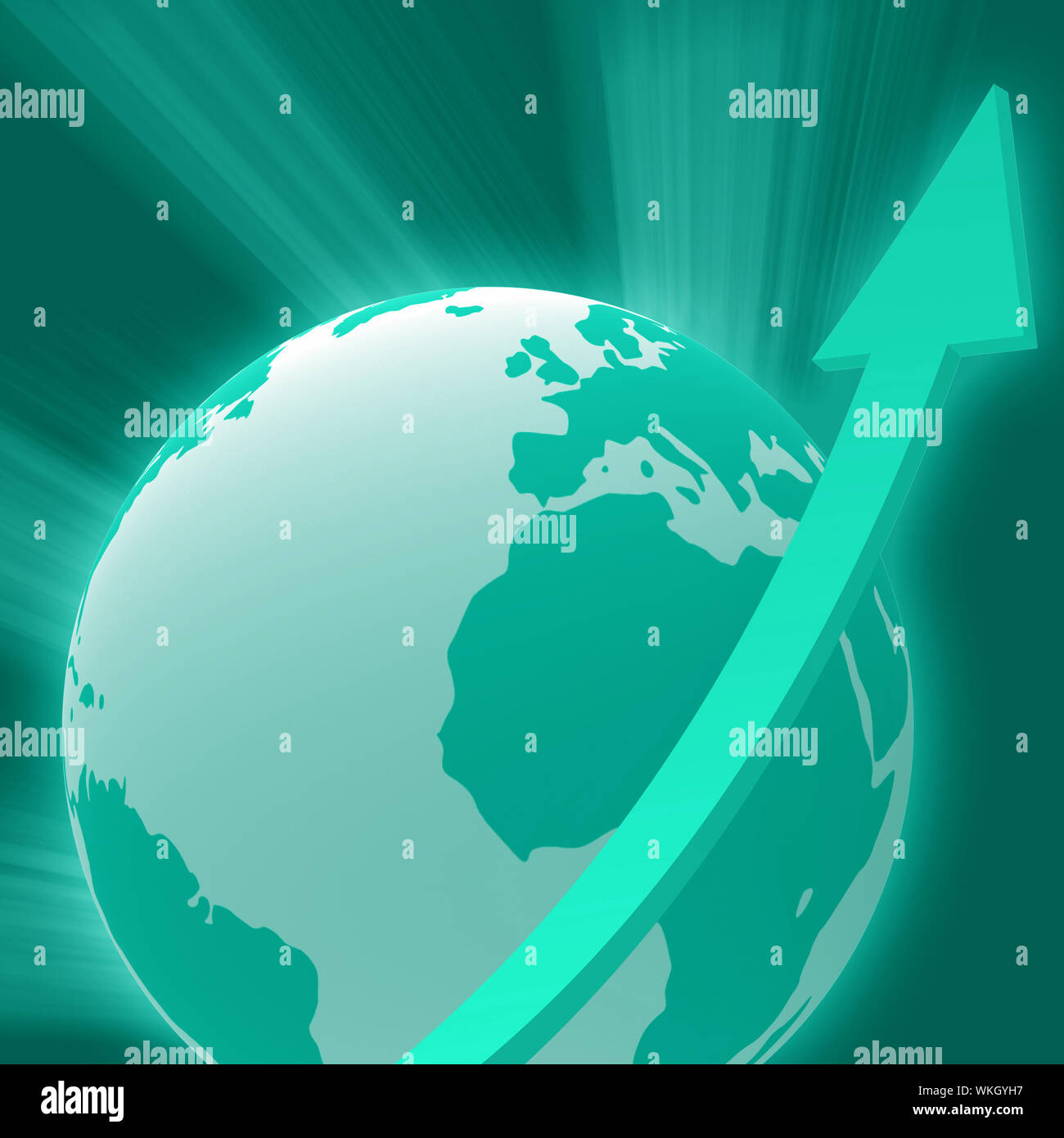 World Globe Meaning Solar System And Globally Stock Photo - Alamy