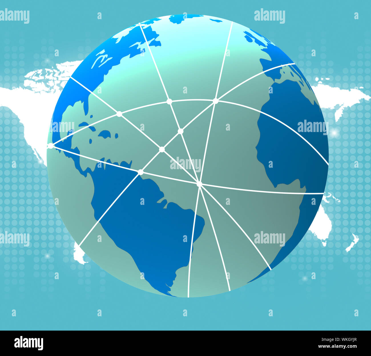Global Globe Representing Travel Guide And Tours Stock Photo - Alamy