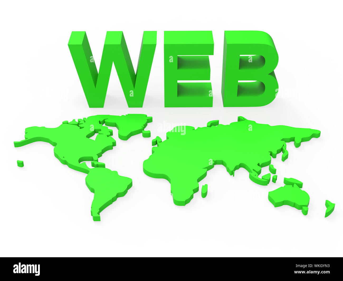 World Web Meaning Network Internet And Globalize Stock Photo - Alamy