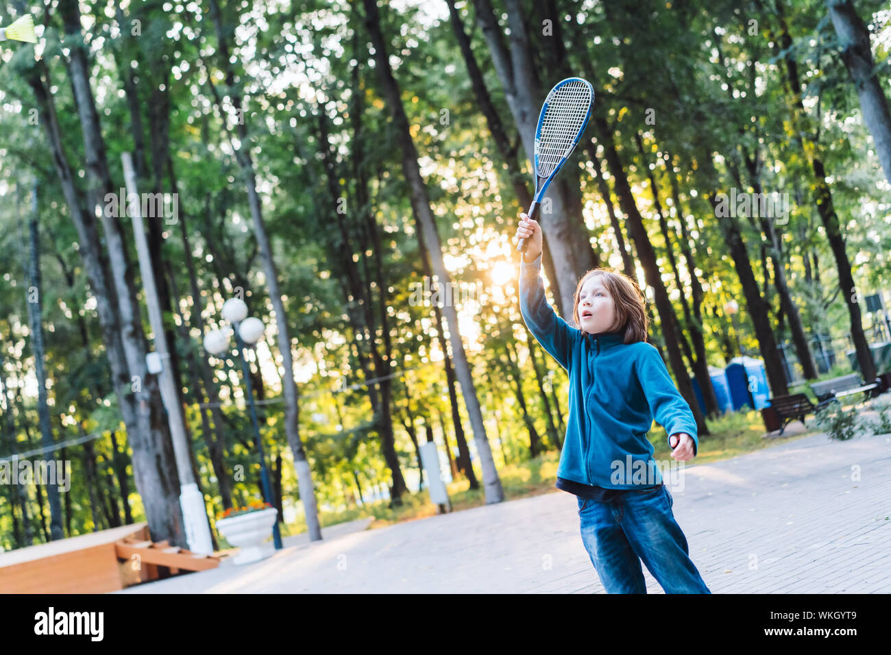 Boy with long hair at school hi-res stock photography and images - Alamy