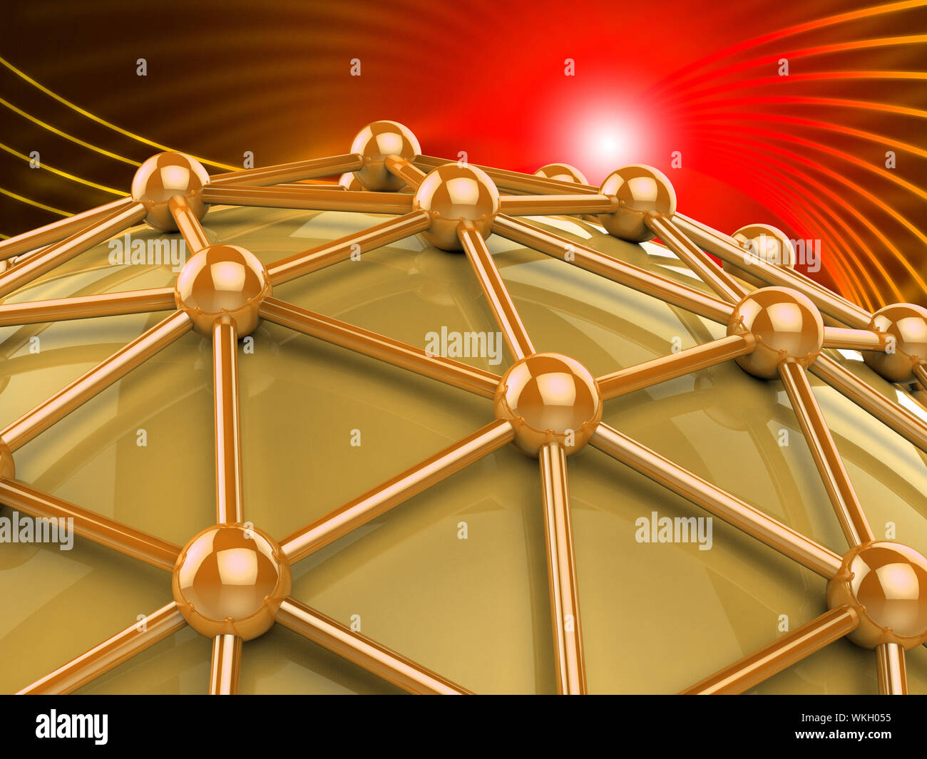 Global Computer Representing Network Server And Globalization Stock ...