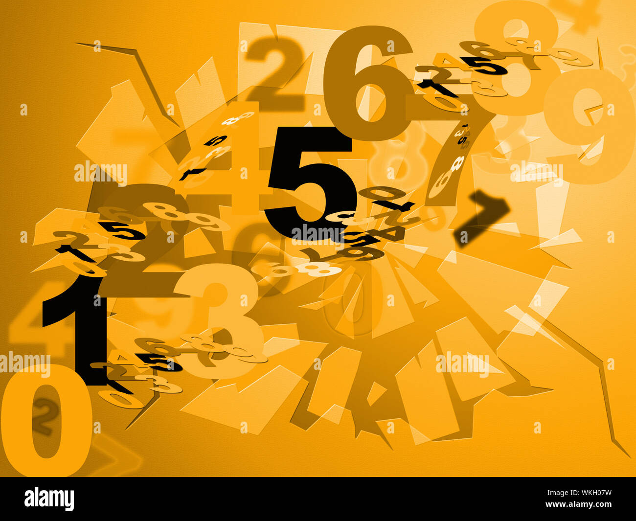 Counting Mathematics Indicating Number Background And Numerical Stock ...