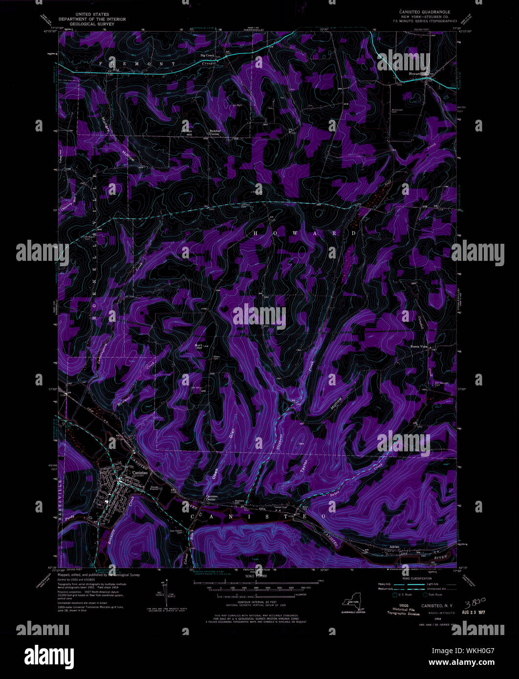Map of canisteo hi-res stock photography and images - Alamy