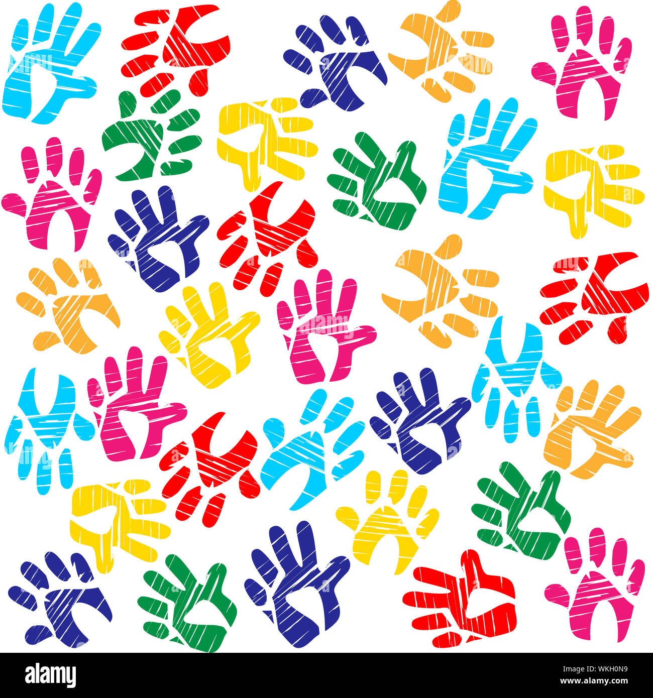 Handprints Cut Out Stock Images & Pictures - Alamy
