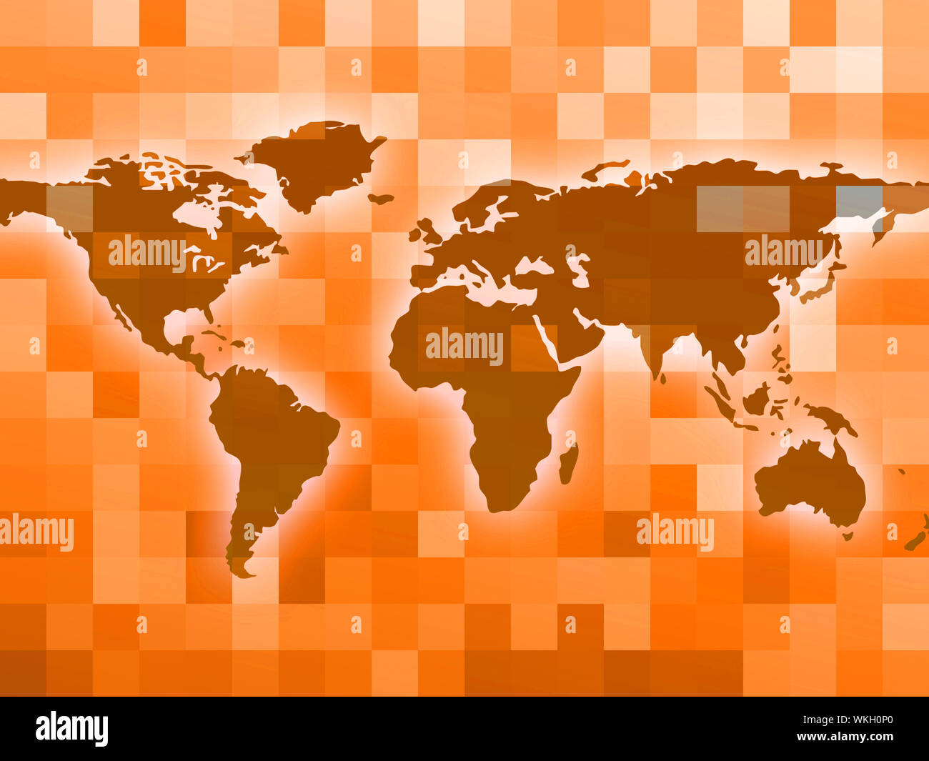 World Map Representing International Cartography And Abstract Stock ...