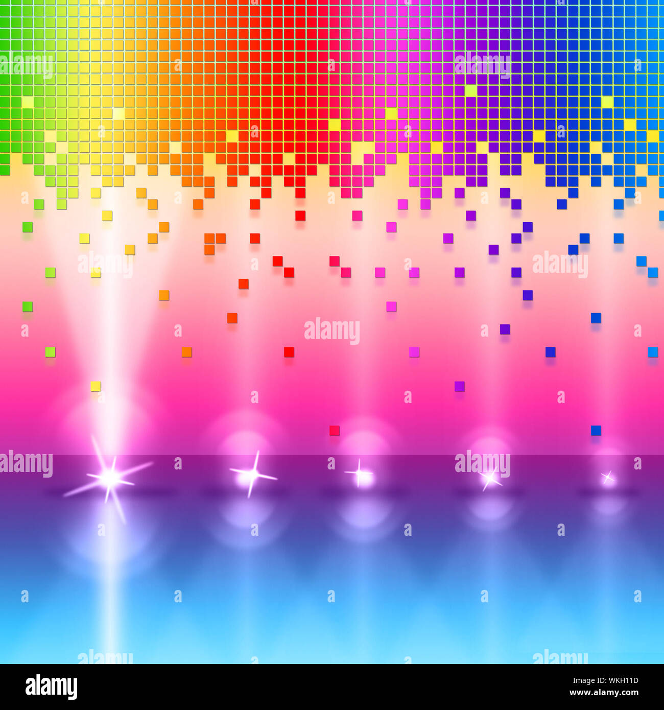 Spotlight Color Representing Stage Lights And Entertainment Stock Photo ...