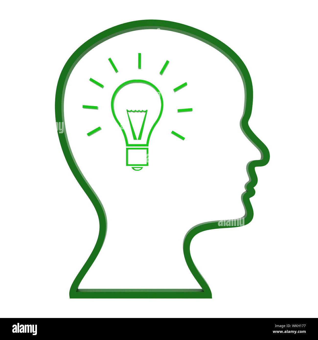Think Ideas Meaning Reflect Conception And Reflecting Stock Photo - Alamy