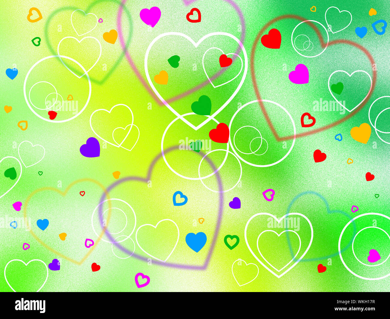Color Heart Meaning Valentine Day And Background Stock Photo - Alamy