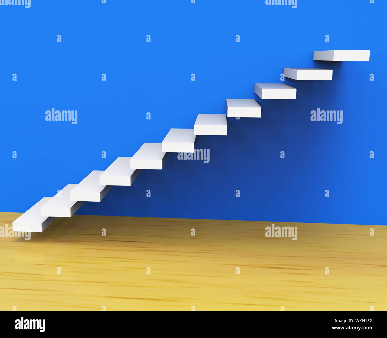 Growth Stairs Meaning Expansion Winning And Rise Stock Photo - Alamy