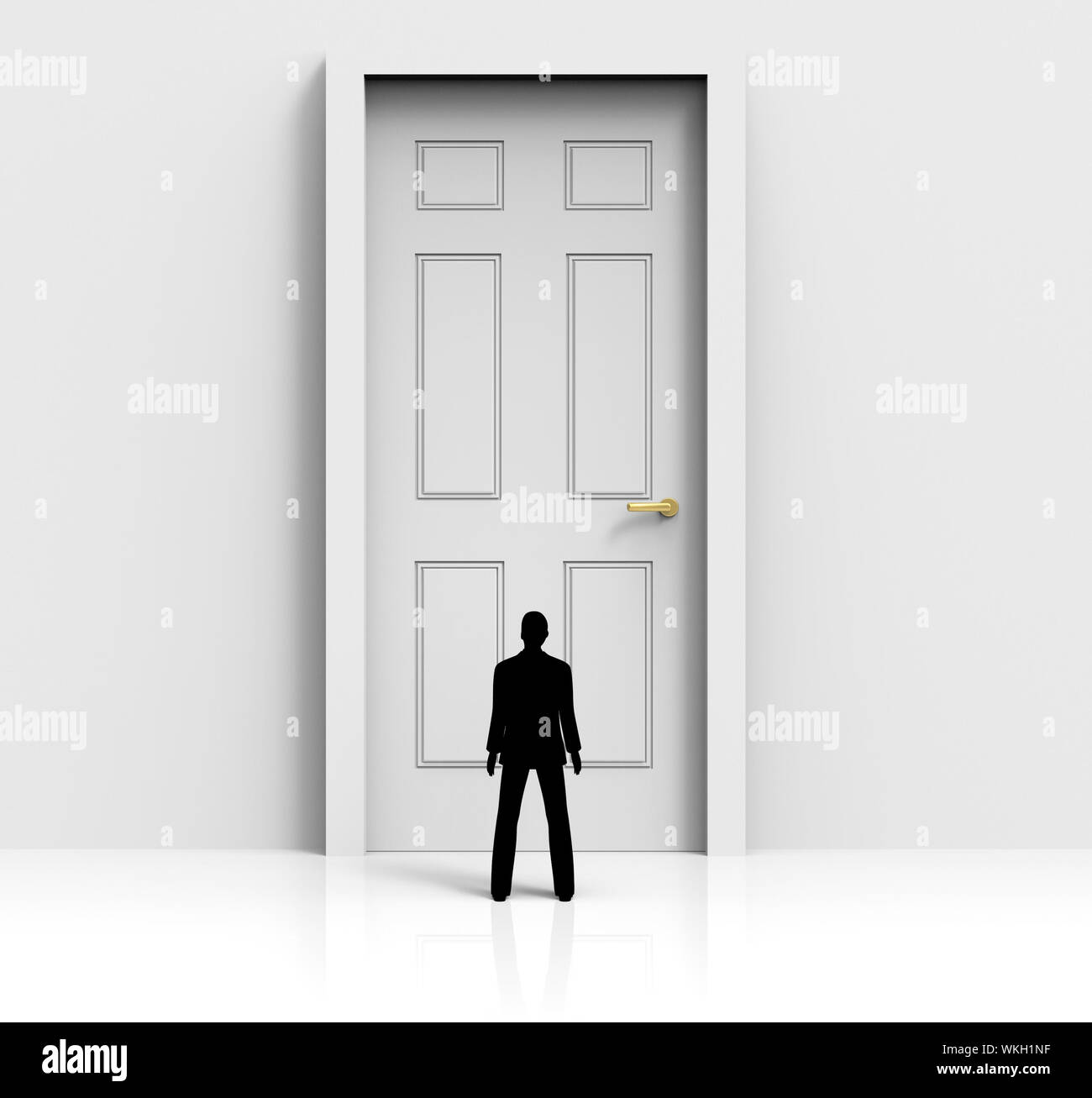 Doorway Unknown Indicating Uncertain Confusion And Mystery Stock Photo ...