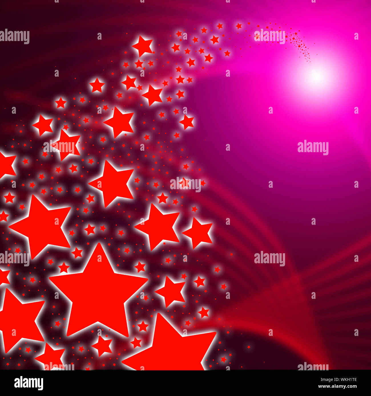 Stars Background Showing Deep Space And Red Stock Photo - Alamy