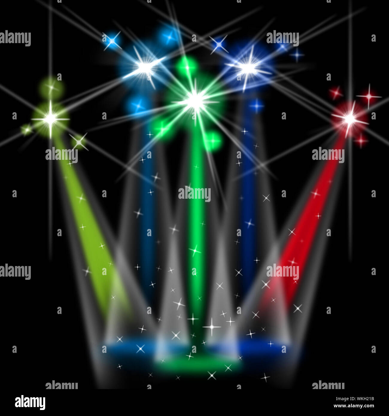 Stage Spotlight Indicating Drama Colours And Beam Stock Photo - Alamy