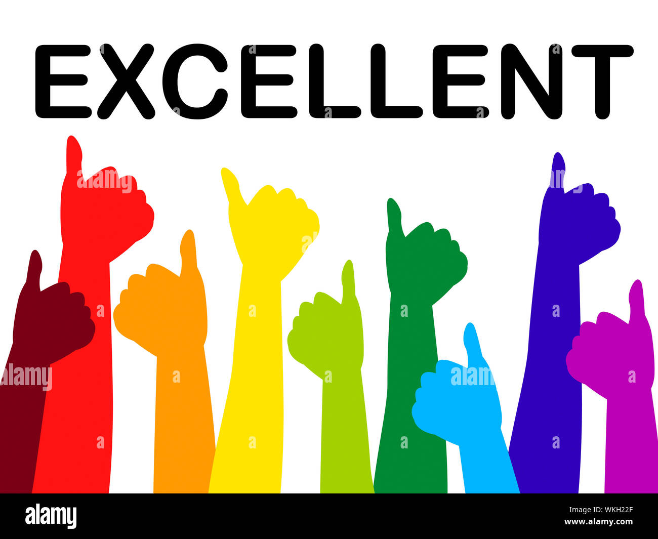 Thumbs Up Indicating Agree Confirmed And Yes Stock Photo - Alamy