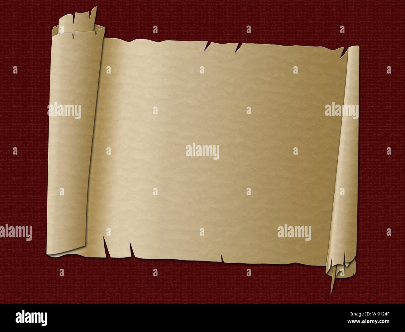 Paper Scroll Indicating Rolled Up And Manuscript Stock Photo - Alamy