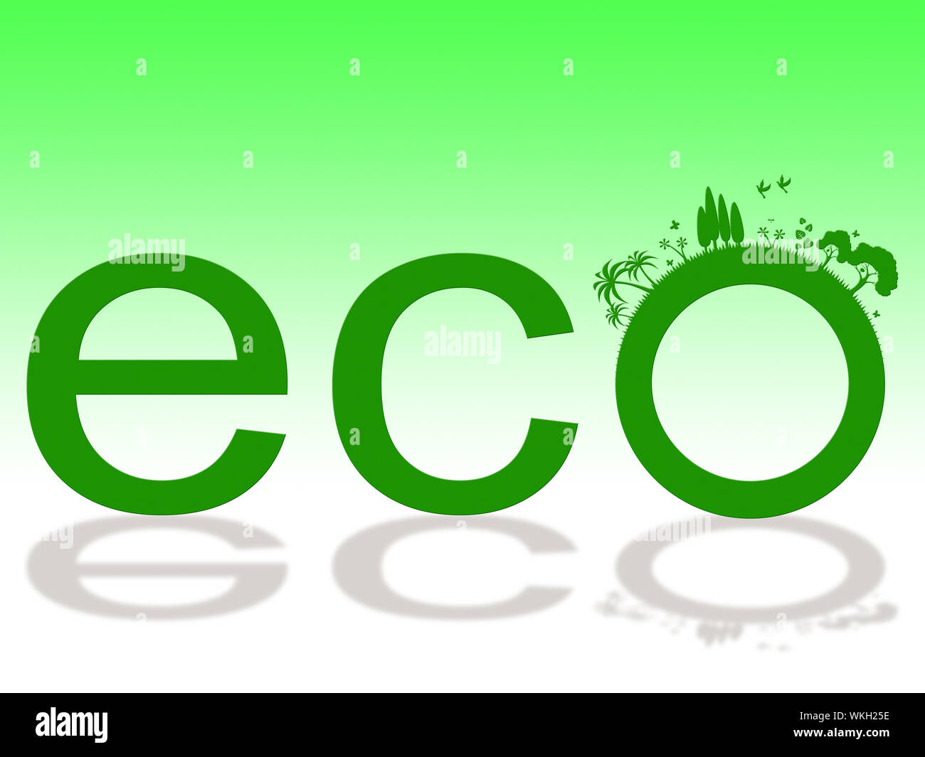 Word Eco Showing Earth Day And Outdoors Stock Photo - Alamy