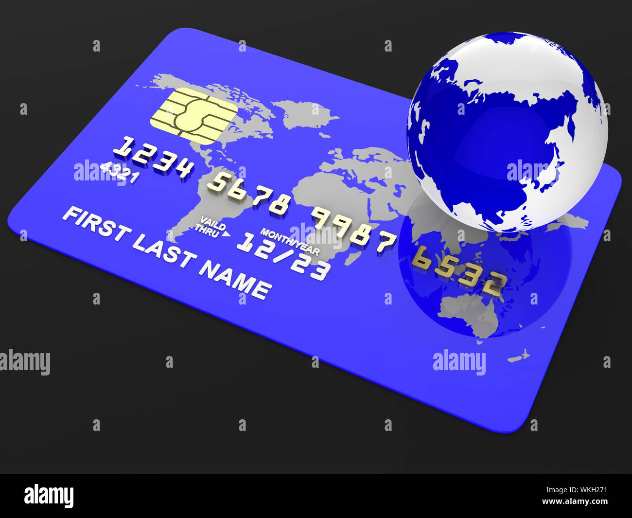 Credit Card Meaning Shopping Planet And Retail Stock Photo - Alamy
