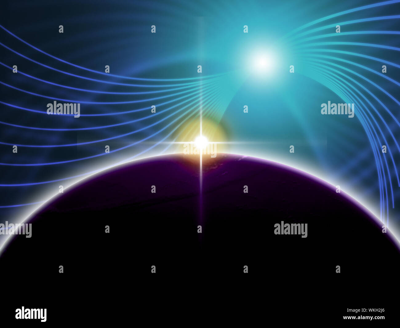 Planets Global Indicating Solar System And Worldly Stock Photo - Alamy