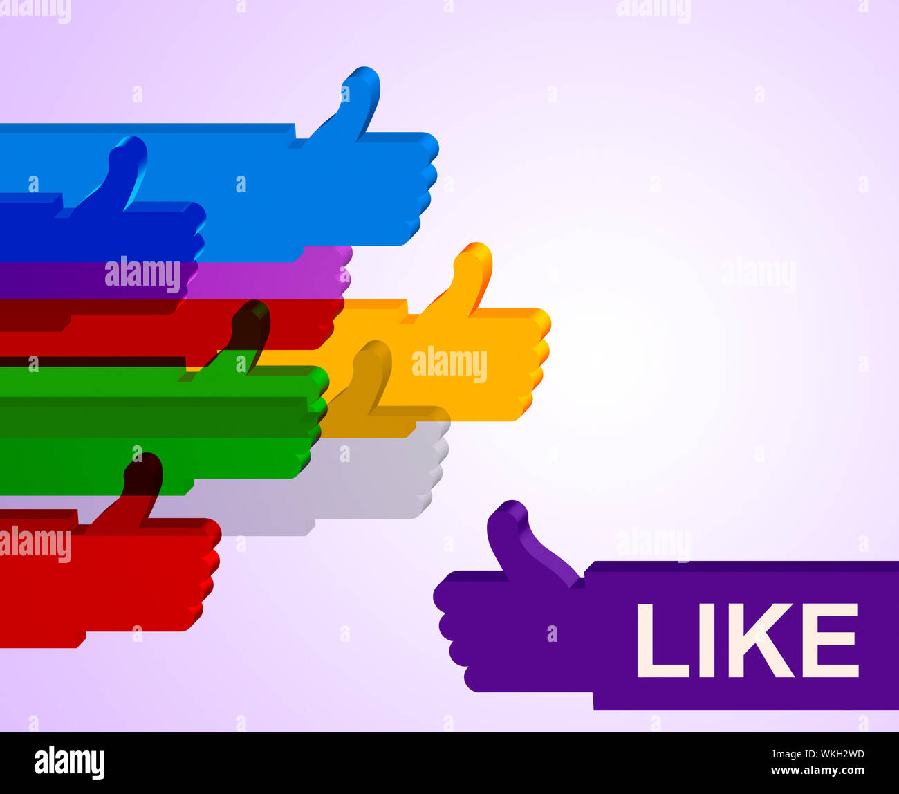 Thumbs Up Representing All Right And Perfect Stock Photo - Alamy