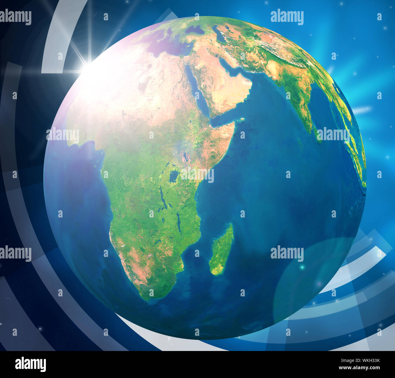 World Planets Meaning Solar System And Earth Stock Photo - Alamy