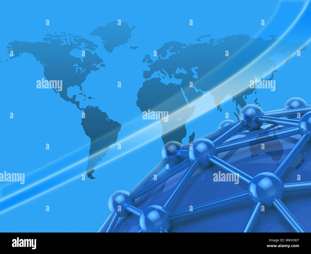 World Map Meaning Globalisation Continents And Worldwide Stock Photo ...