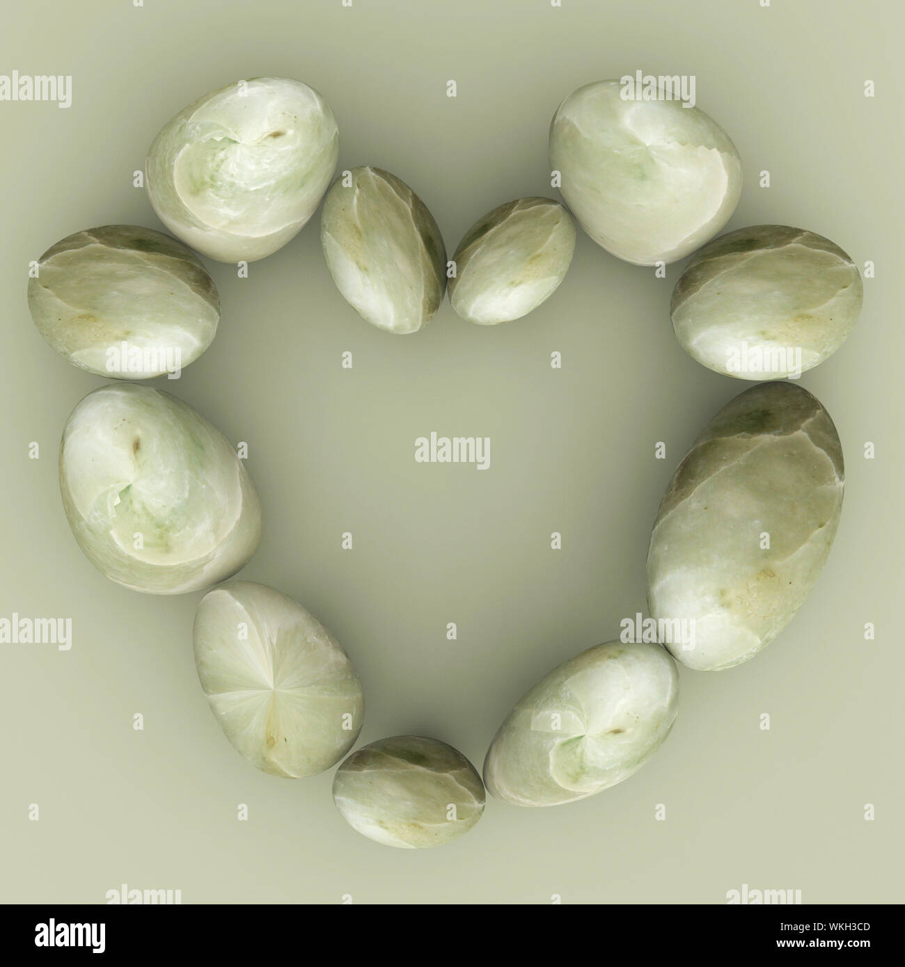Spa Stones Representing Heart Shapes And Romance Stock Photo - Alamy