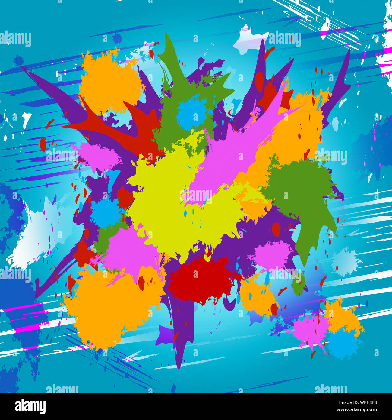 Splash Color Indicating Grunge Texture And Romantic Stock Photo - Alamy