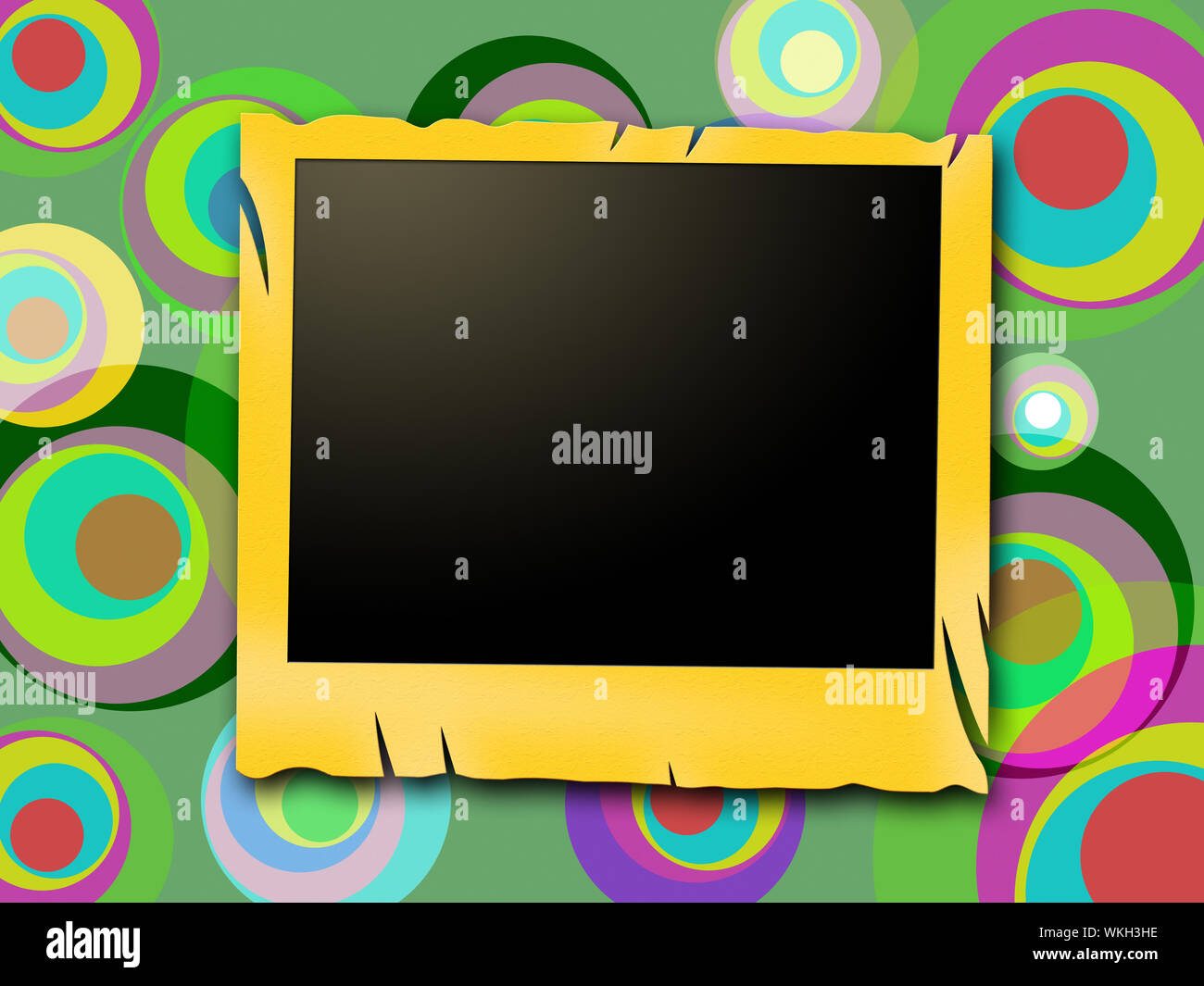 Photo Frames Showing Photograph Colors And Ring Stock Photo - Alamy