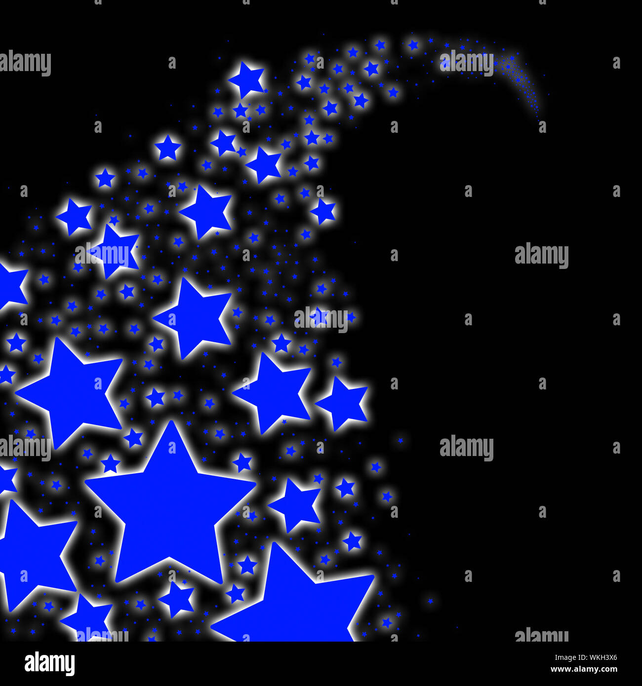 Blue Background Meaning Outer Space And Celestial Stock Photo - Alamy