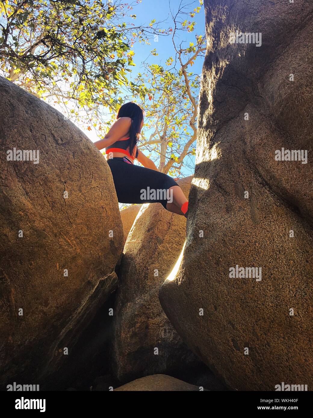 Women boulder hi-res stock photography and images - Alamy