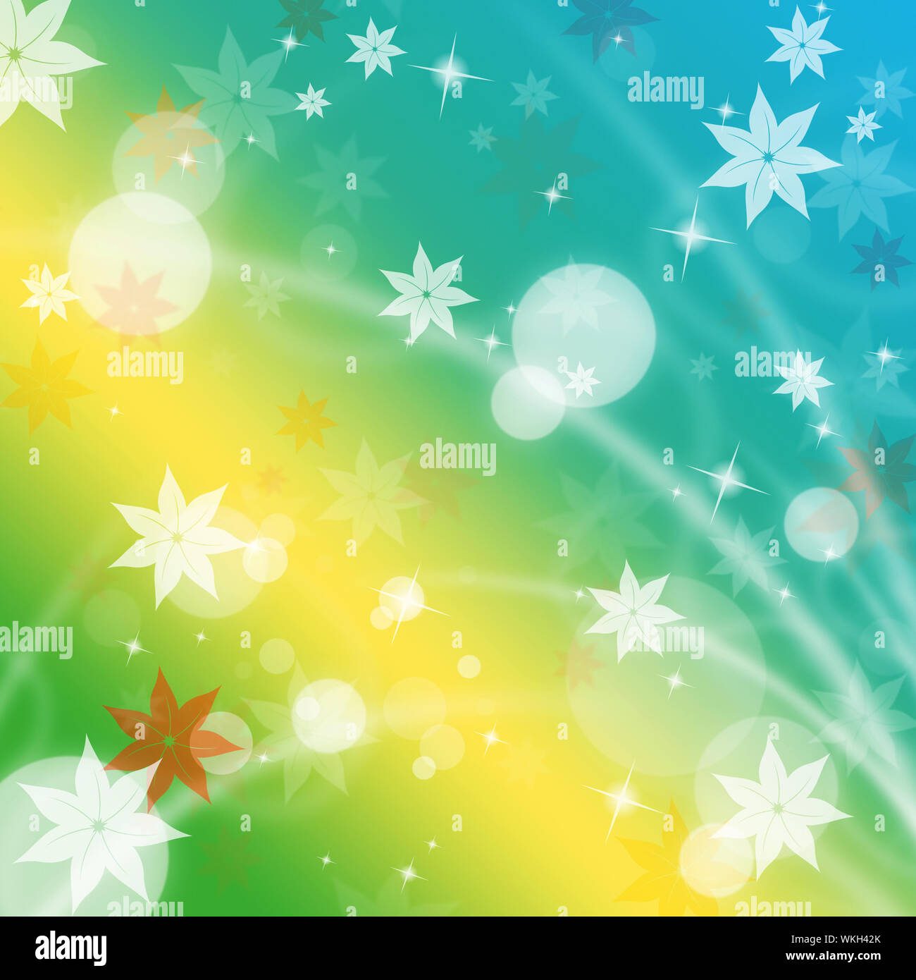 Pastel Color Showing Bloom Flow And Flowers Stock Photo - Alamy