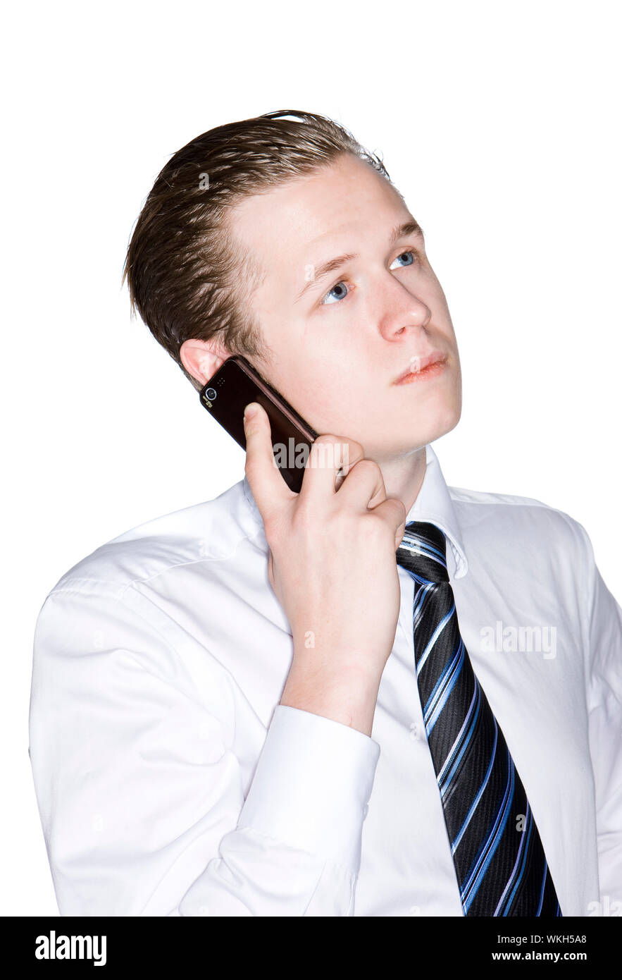 Man speaking in the phone Stock Photo - Alamy