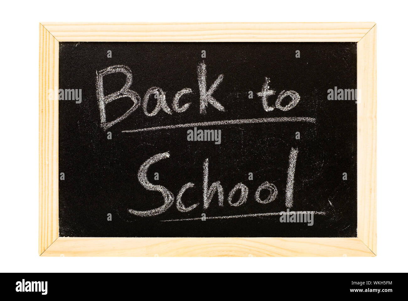 It is a blackboard written "back to school"slogan Stock Photo - Alamy